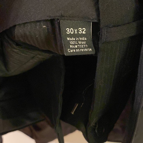 Apt. 9 | Suits & Blazers | Mens Suit Black With Faint Grey Pinstripe ...